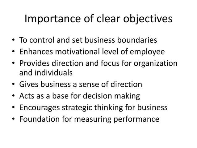 Organizational objectives and individual objectives | PPTX