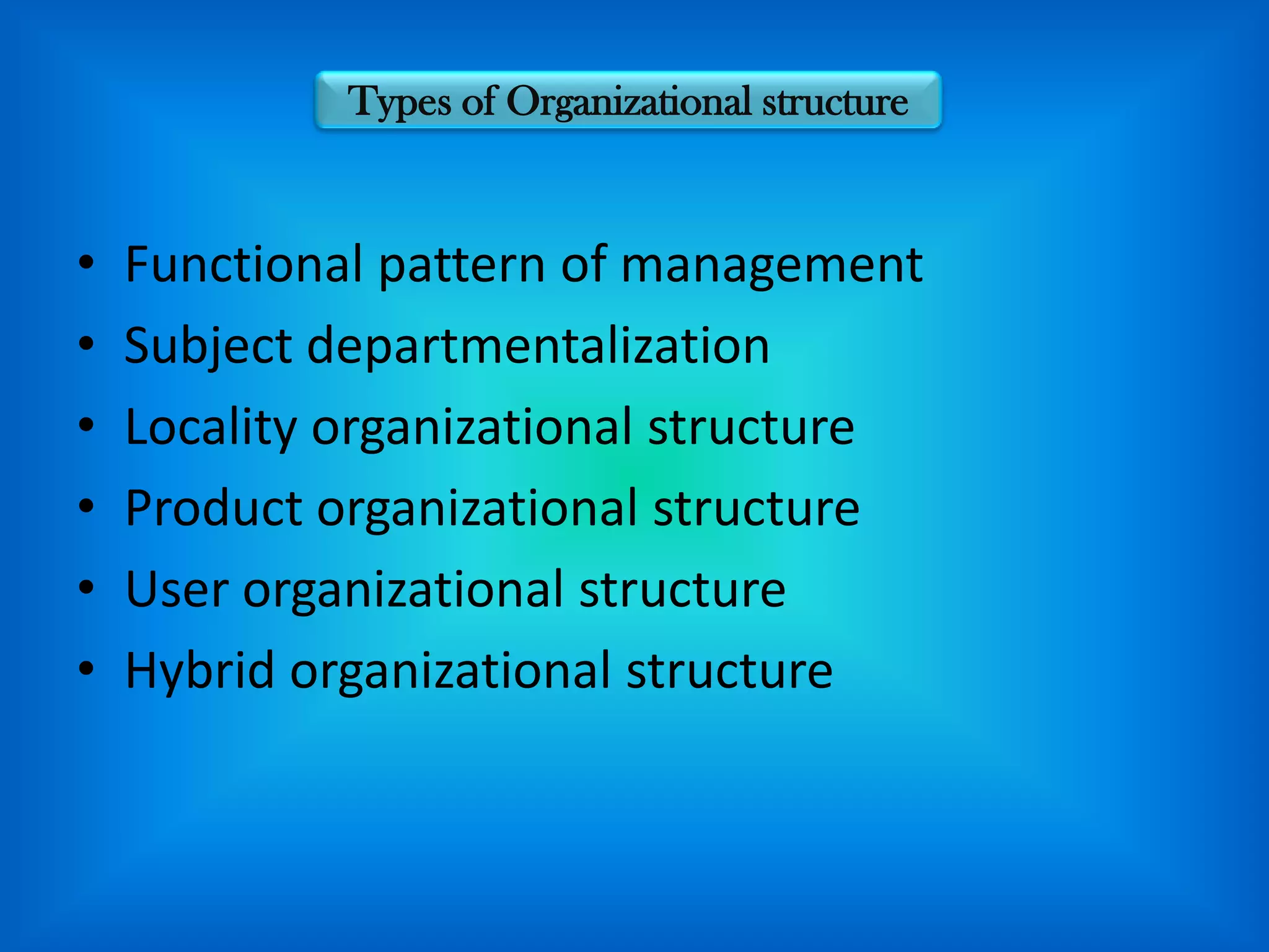 Organizational pattern | PPTX