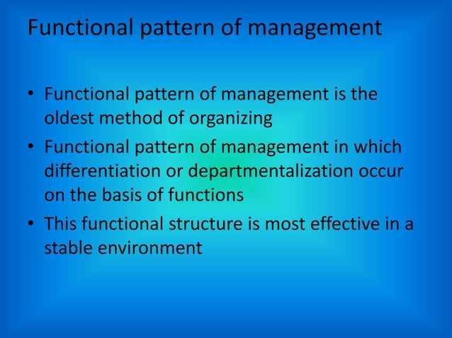Organizational pattern | PPTX