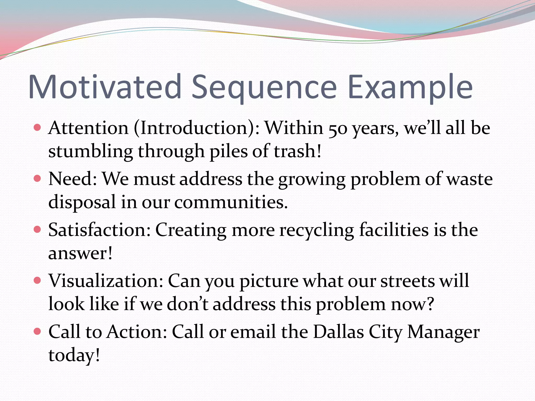 Organizational patterns for speeches | PPTX