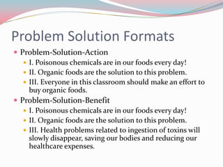 Organizational patterns for speeches | PPTX