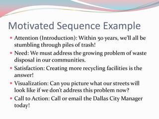 Organizational patterns for speeches | PPTX