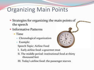 Organizational patterns for speeches | PPTX