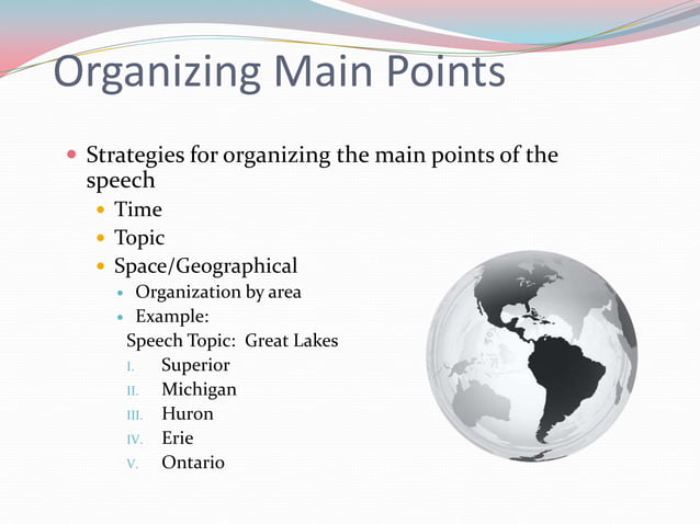 Organizational patterns for speeches | PPTX