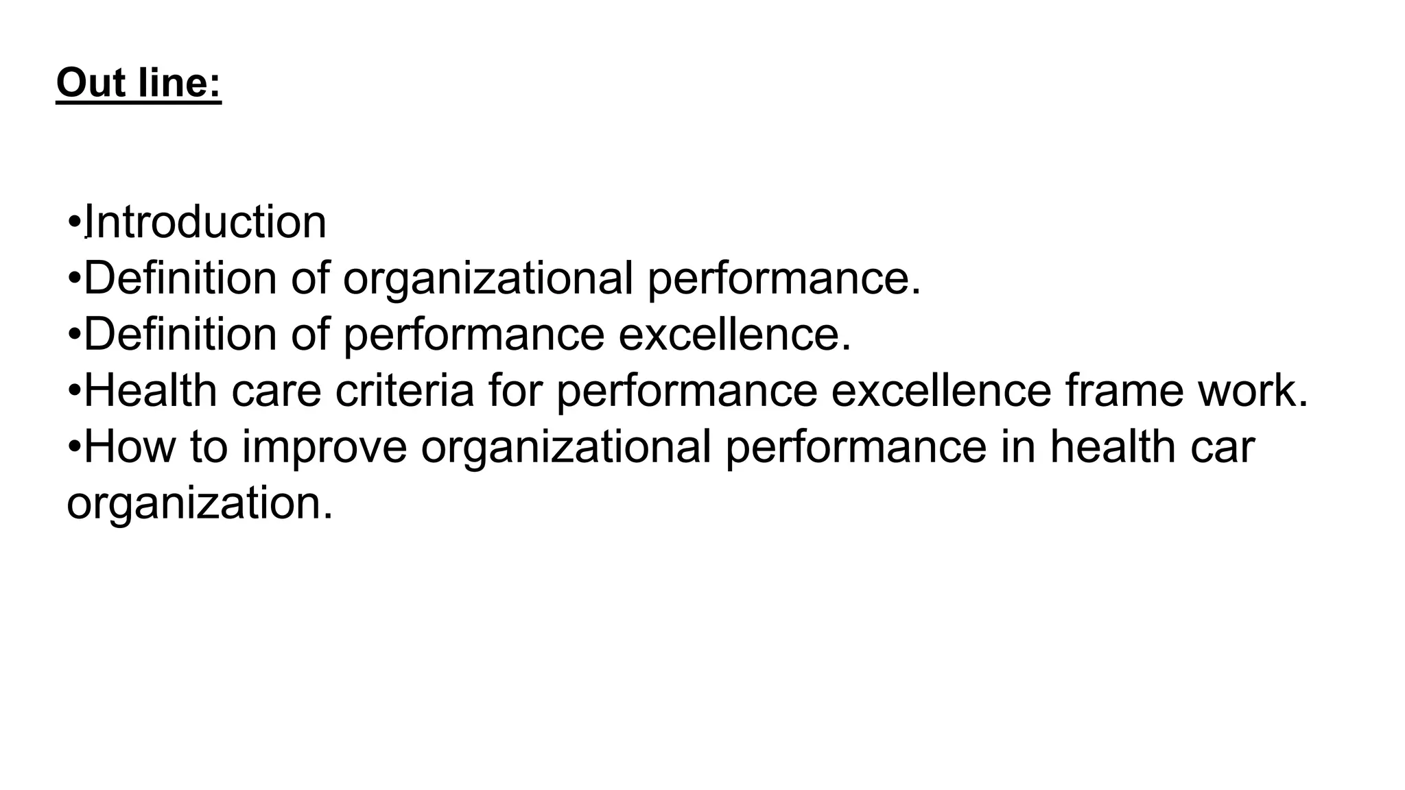 Organizational performance | PPTX