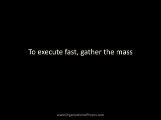 Organizational Physics 101: The Physics of Fast Execution | PPTX ...