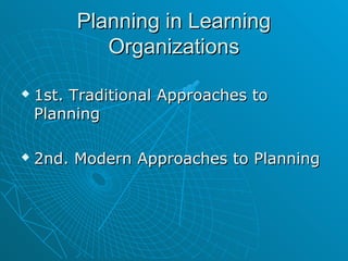Organizational planning and goal setting . | PPT