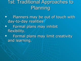 Organizational planning and goal setting . | PPT