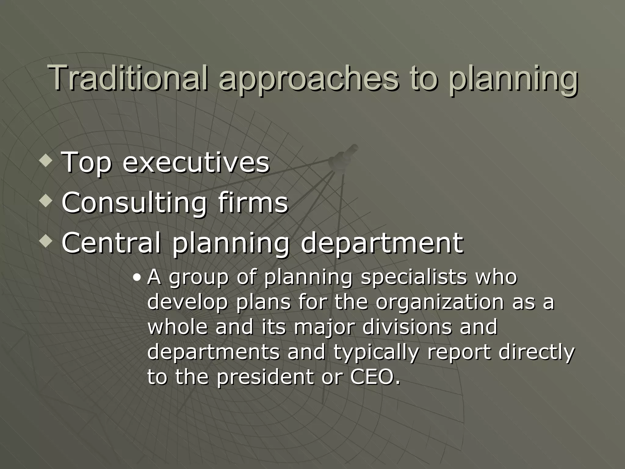 Organizational Planning & Goal Setting | PPT