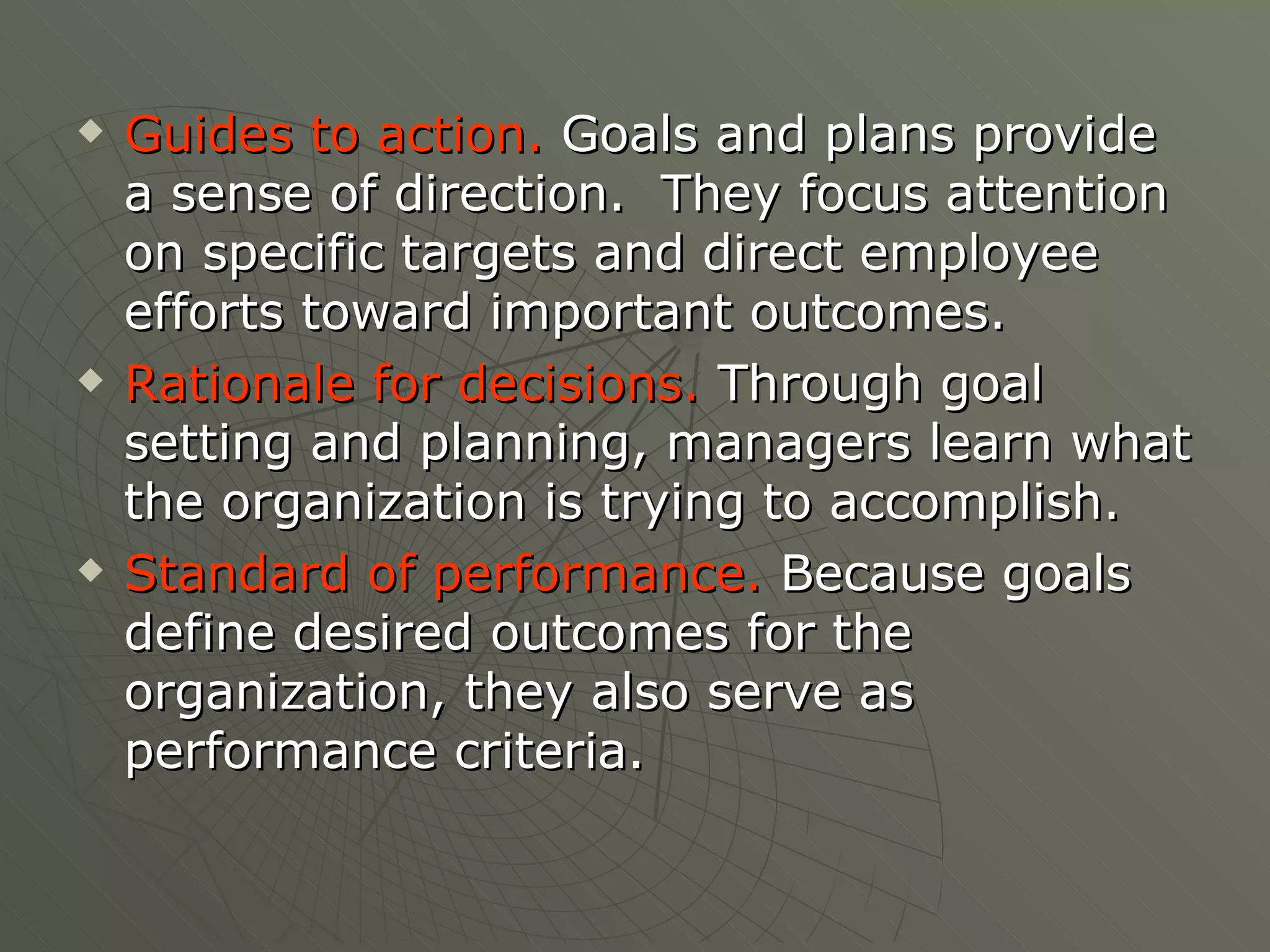 Organizational Planning & Goal Setting | PPT