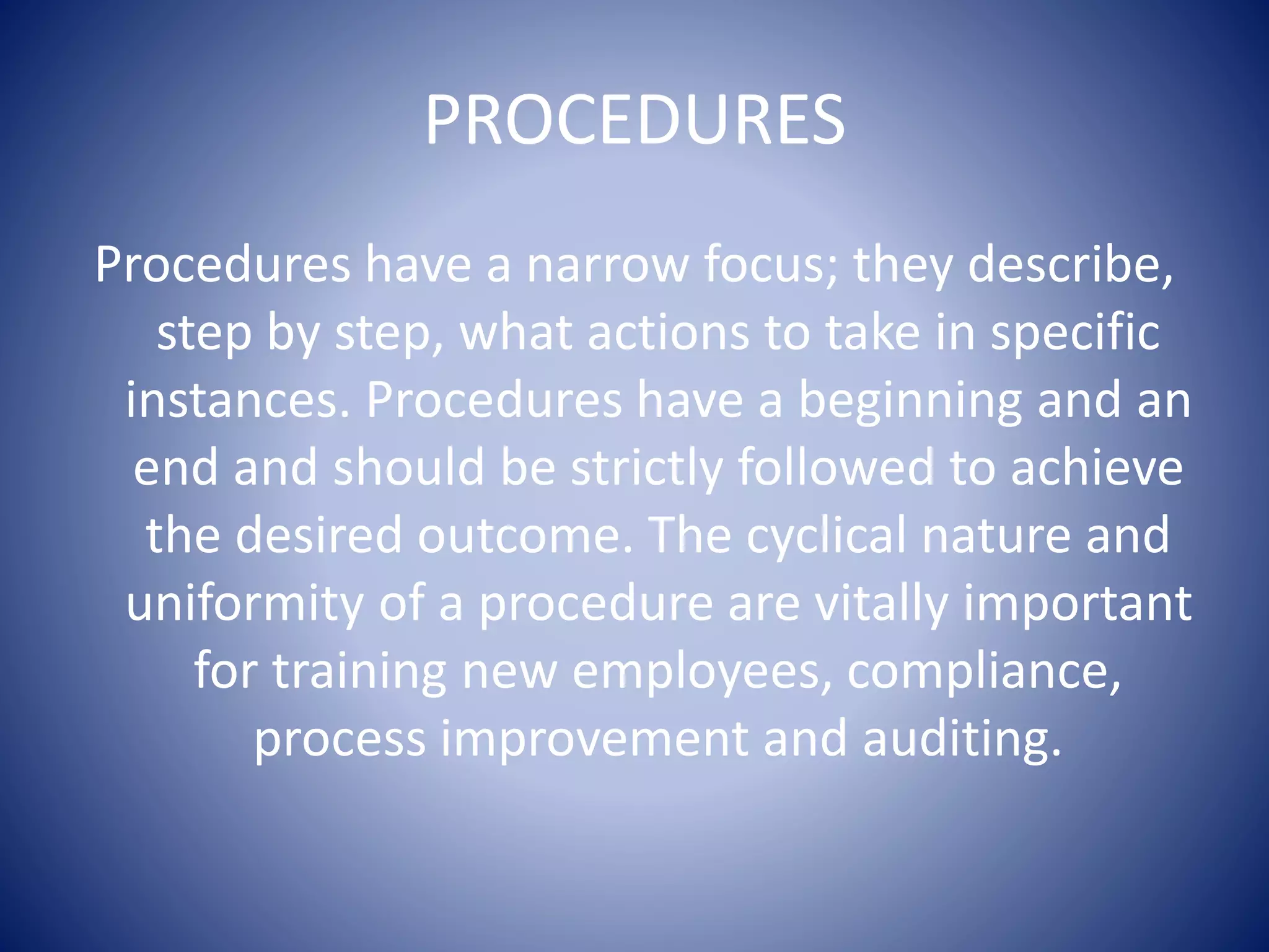 Organizational policies and procedures | PPTX