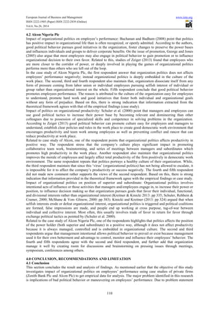 Organizational politics and employees’ performance in private | PDF