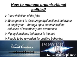 Organizational power and politics | PPTX