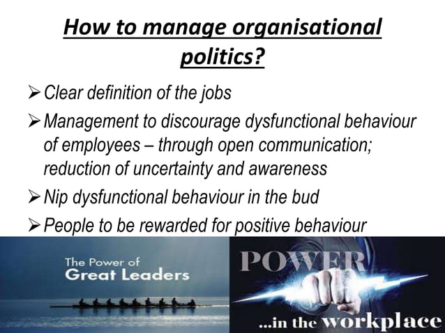 Organizational power and politics | PPT