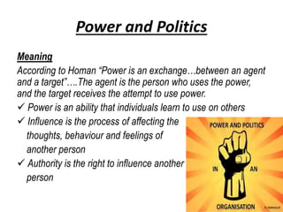 Organizational power and politics | PPTX