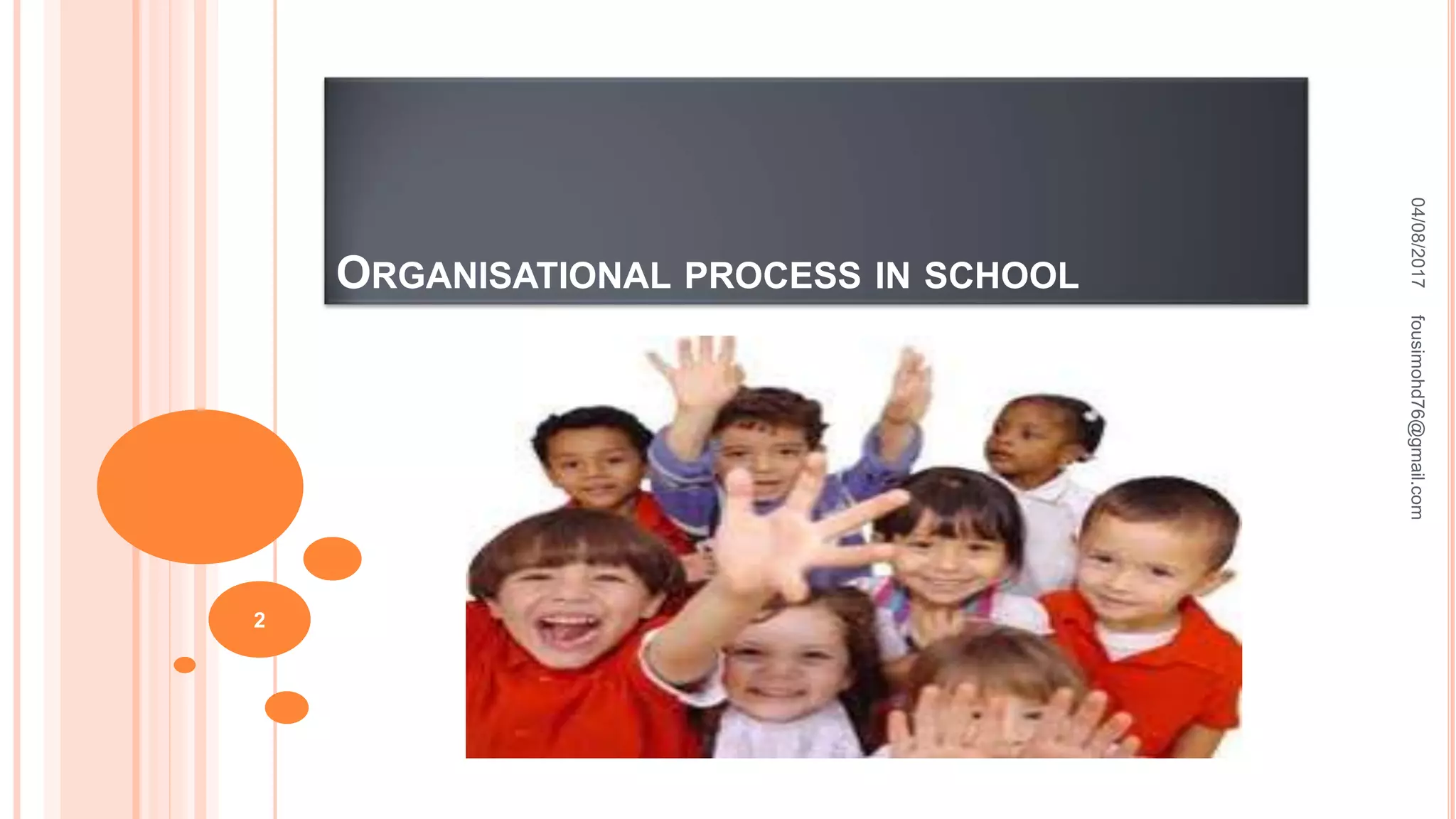 Organizational process in school | PPTX