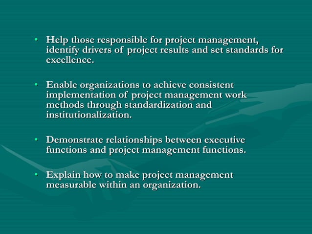 Organizational Project Management Maturity Model (opm3.03) - PowerPoint ...