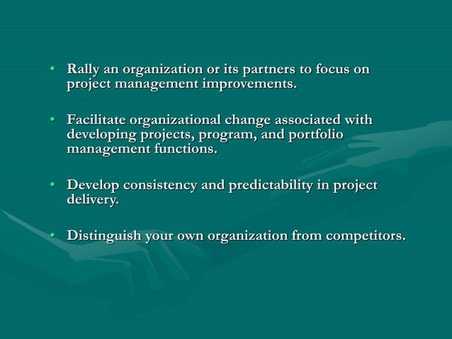 Organizational Project Management Maturity Model (opm3.03) - PowerPoint ...