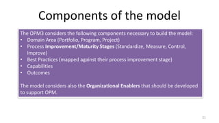 Organizational project maturity model (opm3) | PDF