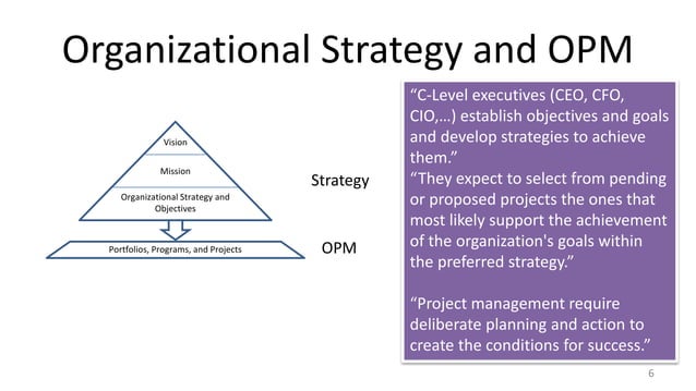 Organizational project maturity model (opm3) | PDF