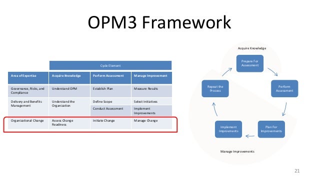 Organizational project maturity model (opm3)