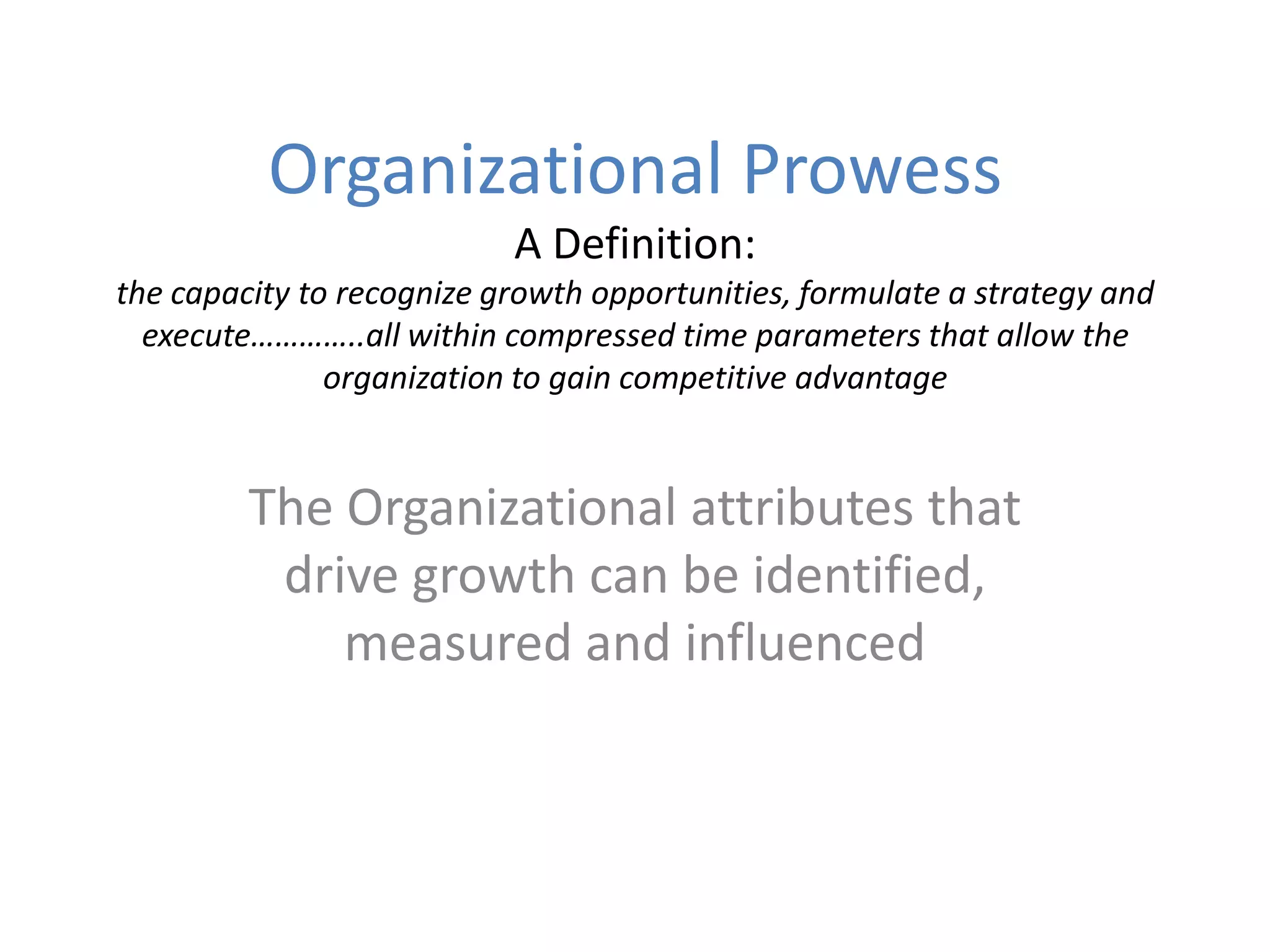 Organizational Prowess | PPTX