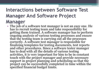 Organizational responsibilities and test automation | PPT