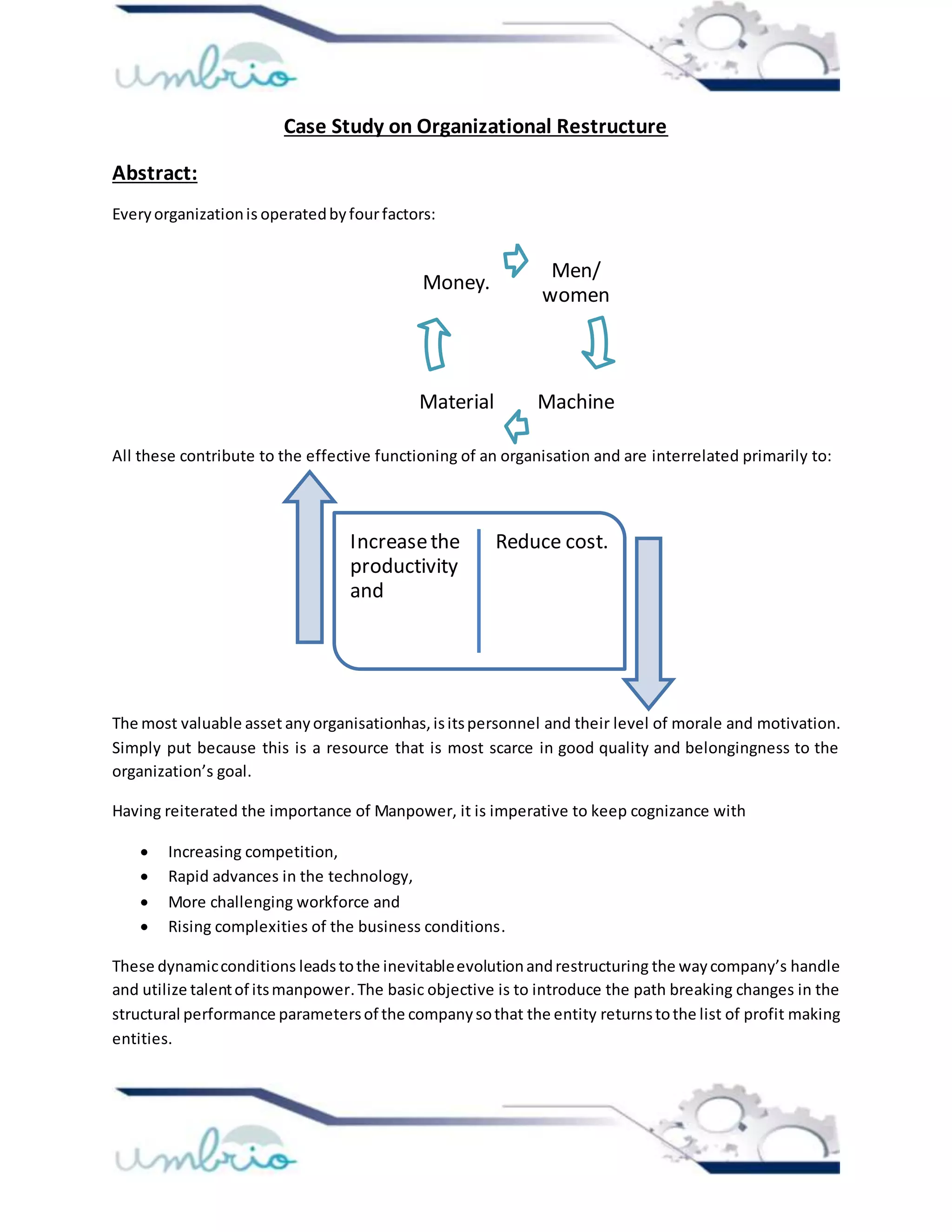 Organizational restructuring | PDF