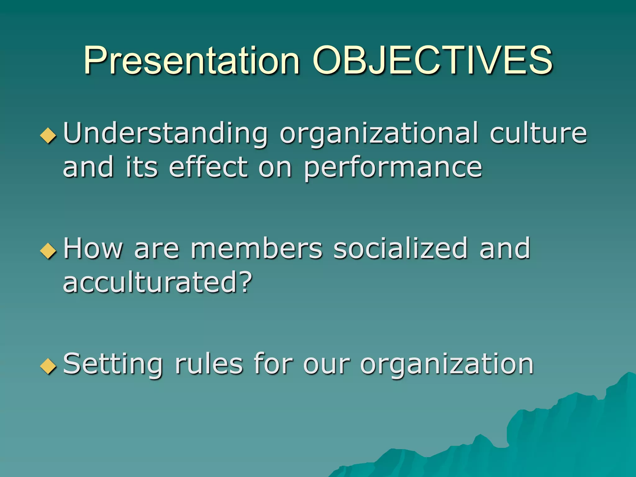 Organizational rules and culture Dr Zahir Ajab | PPT | Business ...