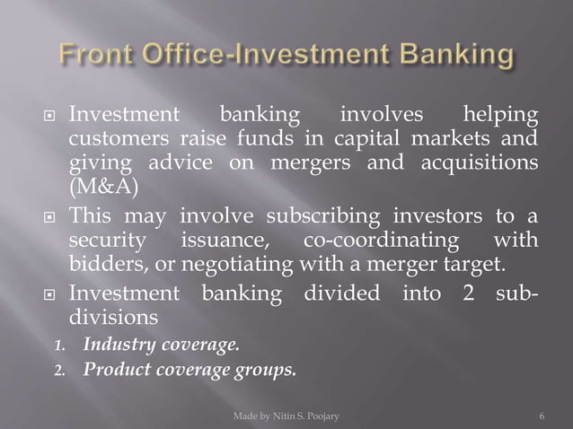 Organizational setup of a bank treasury | PPTX | Stocks and Bonds ...