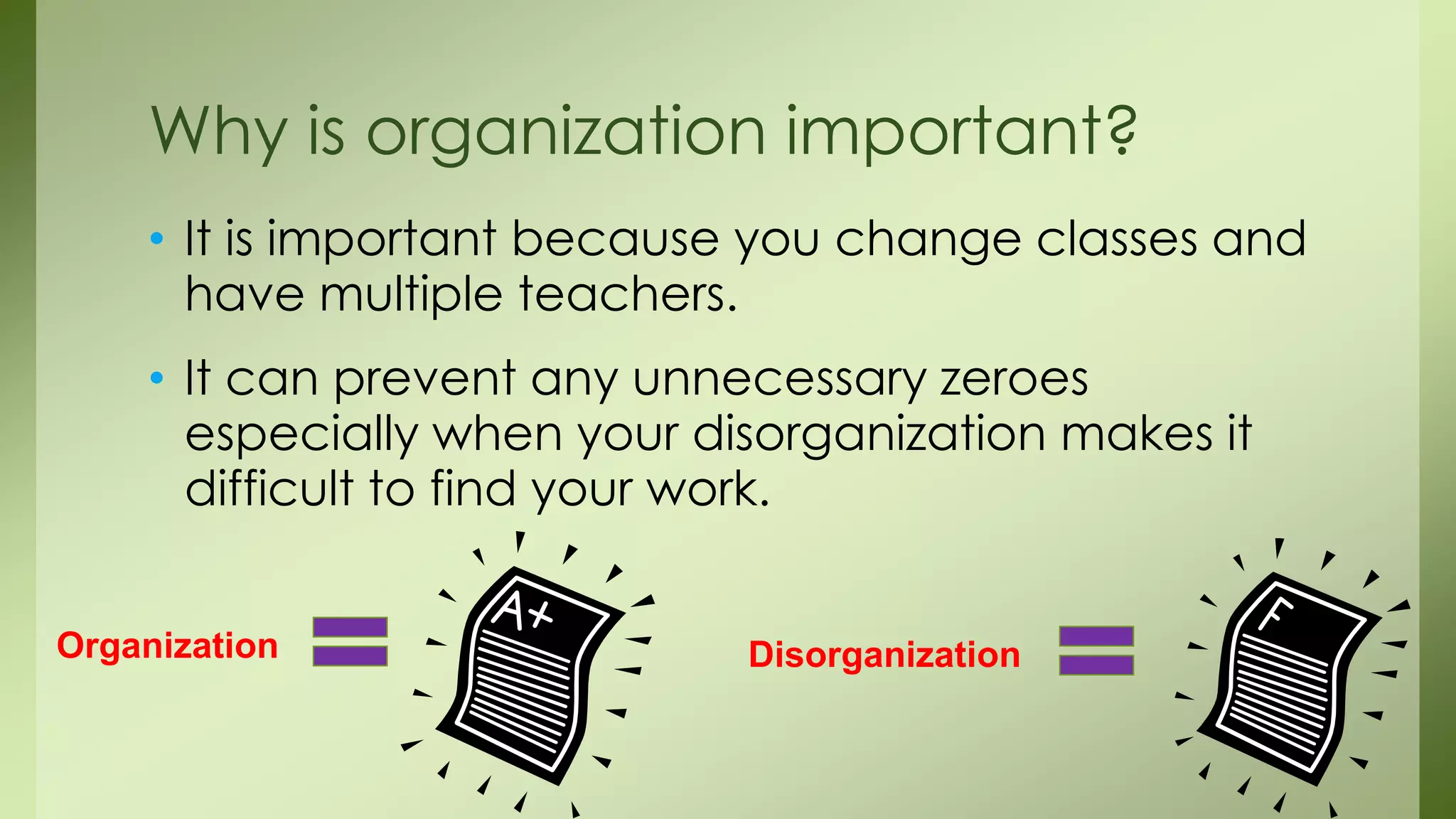 Organizational Skills | PPTX