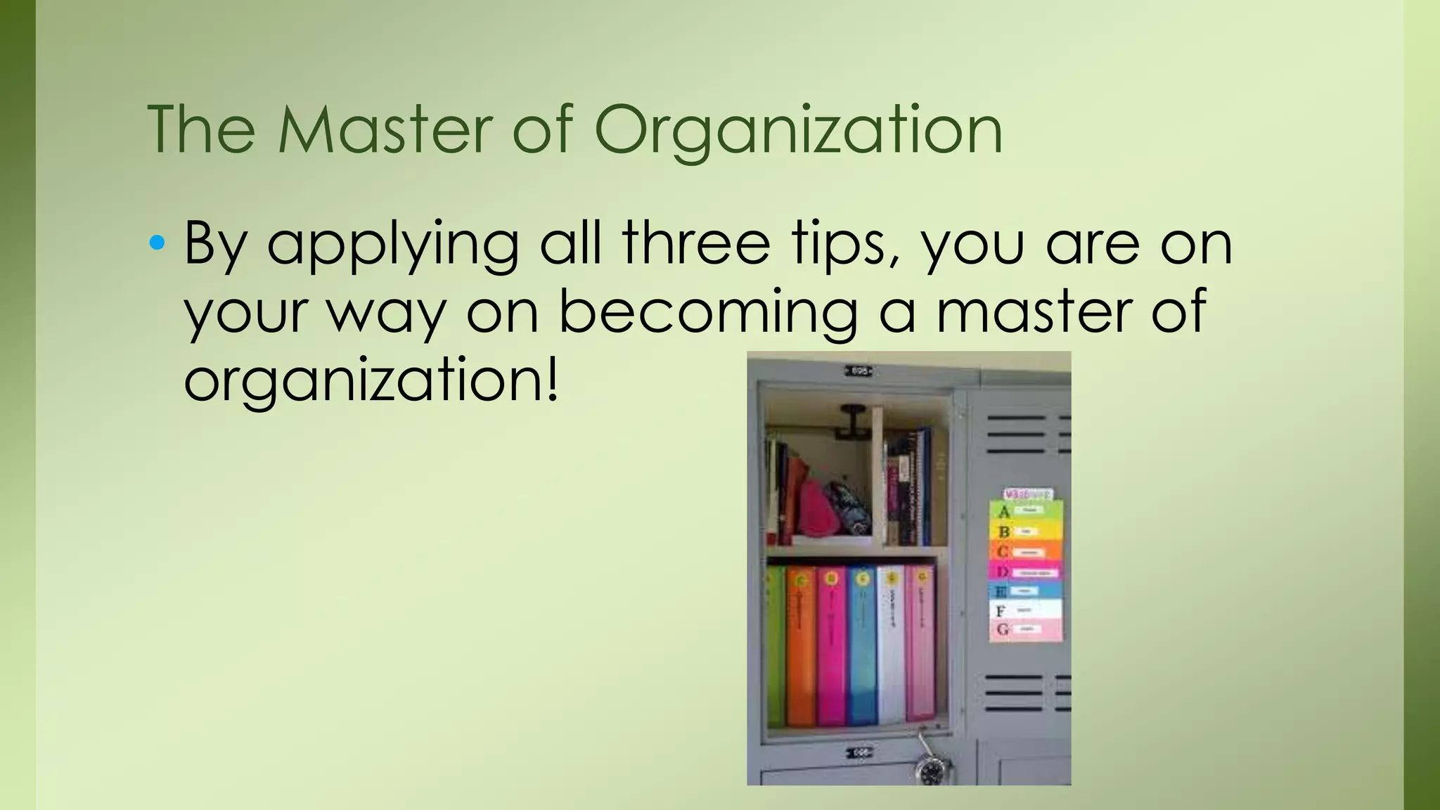 Organizational Skills | PPTX