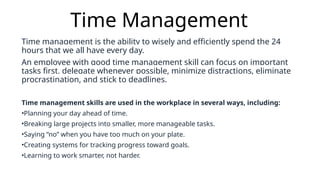 Organizational Skills / Organizational abilitiese | PPTX