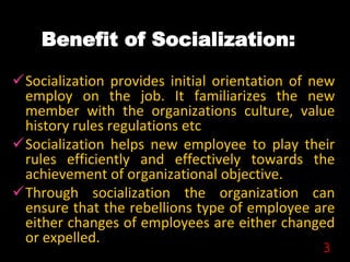 Organizational socialization|Organizational orientation | PPTX