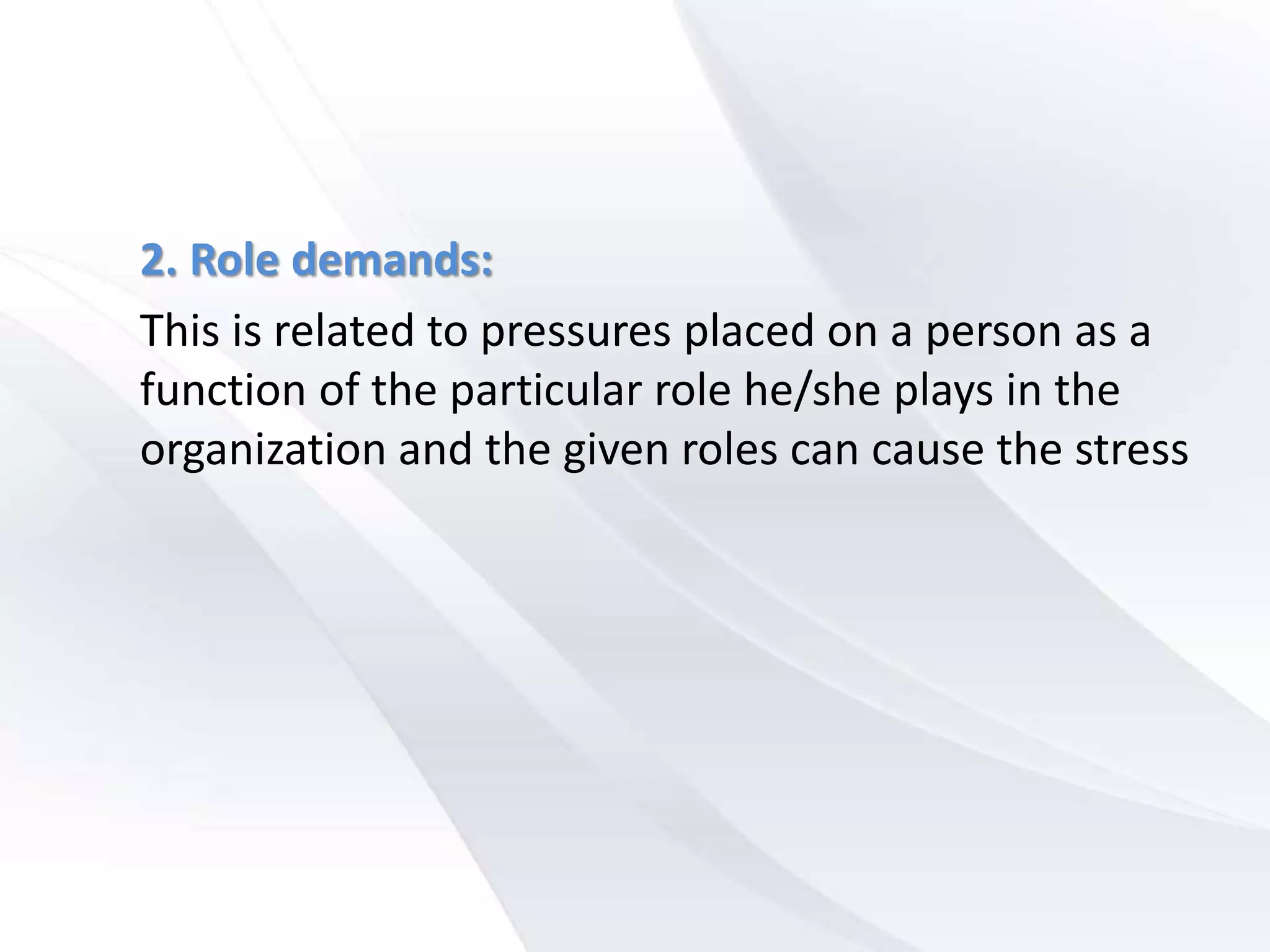 Organizational stress slides pptx | PPTX
