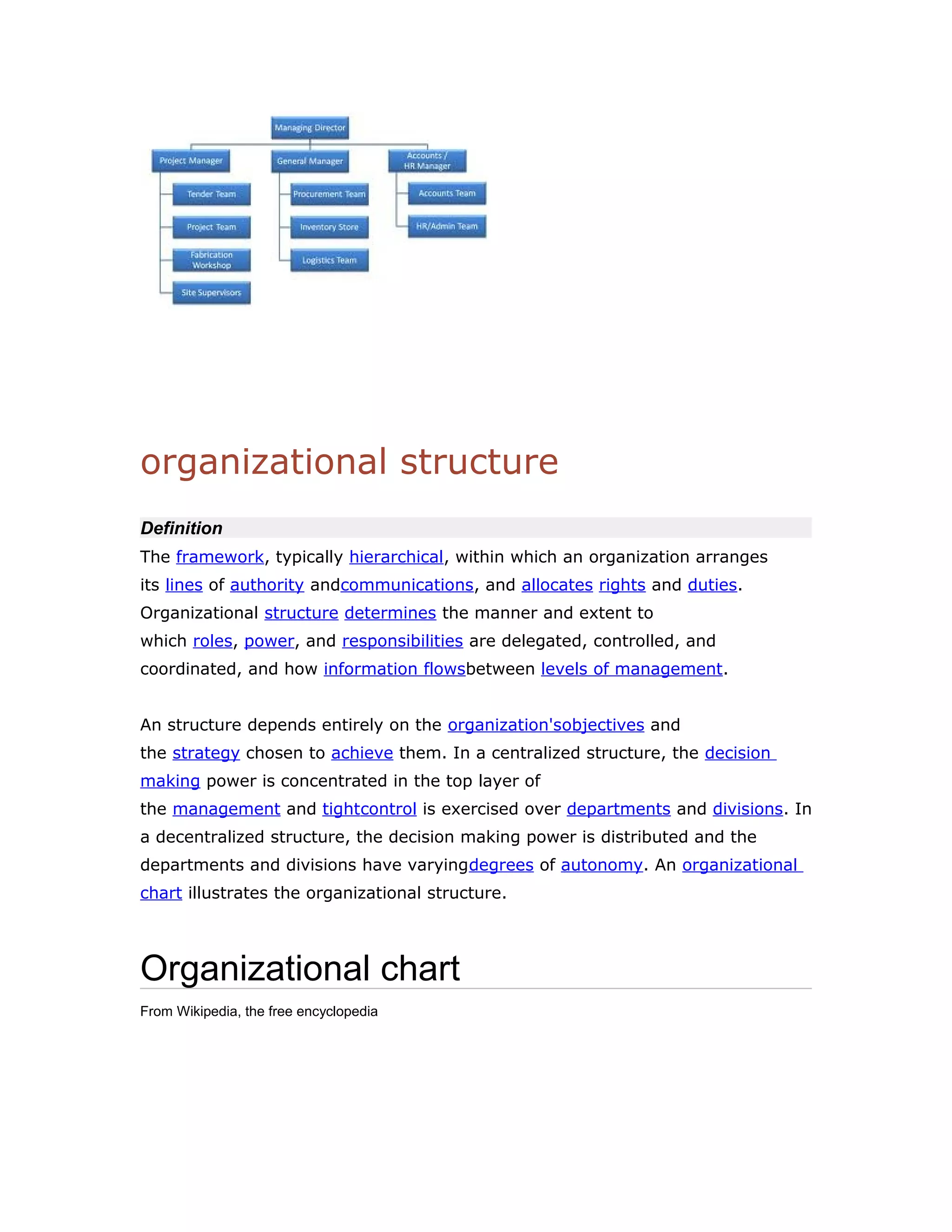 Organizational structure | DOC