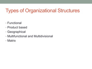 Organizational Structure | PDF