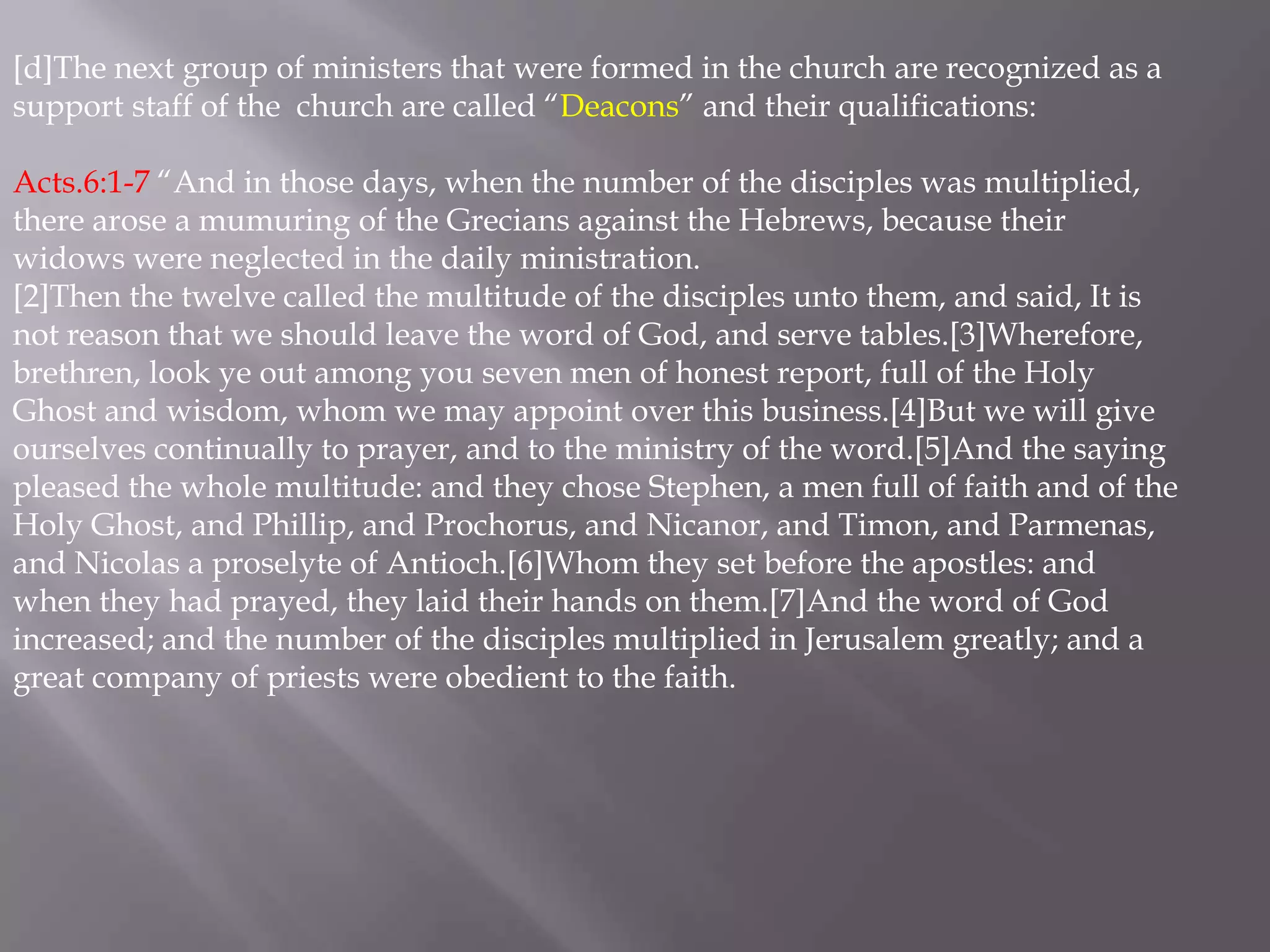 Organizational structure and Church Governance slides | PPTX