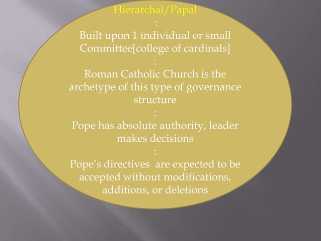 Organizational structure and Church Governance slides | PPTX