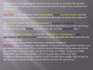 Organizational structure and Church Governance slides | PPTX