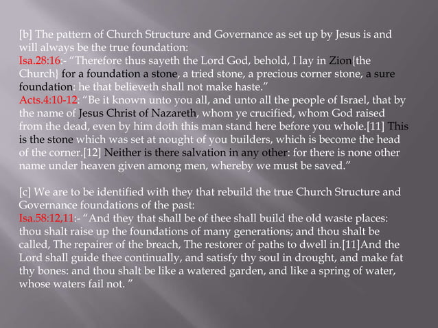Organizational structure and Church Governance slides | PPTX