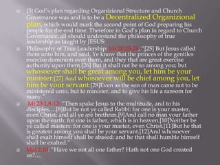 Organizational structure and Church Governance slides | PPTX