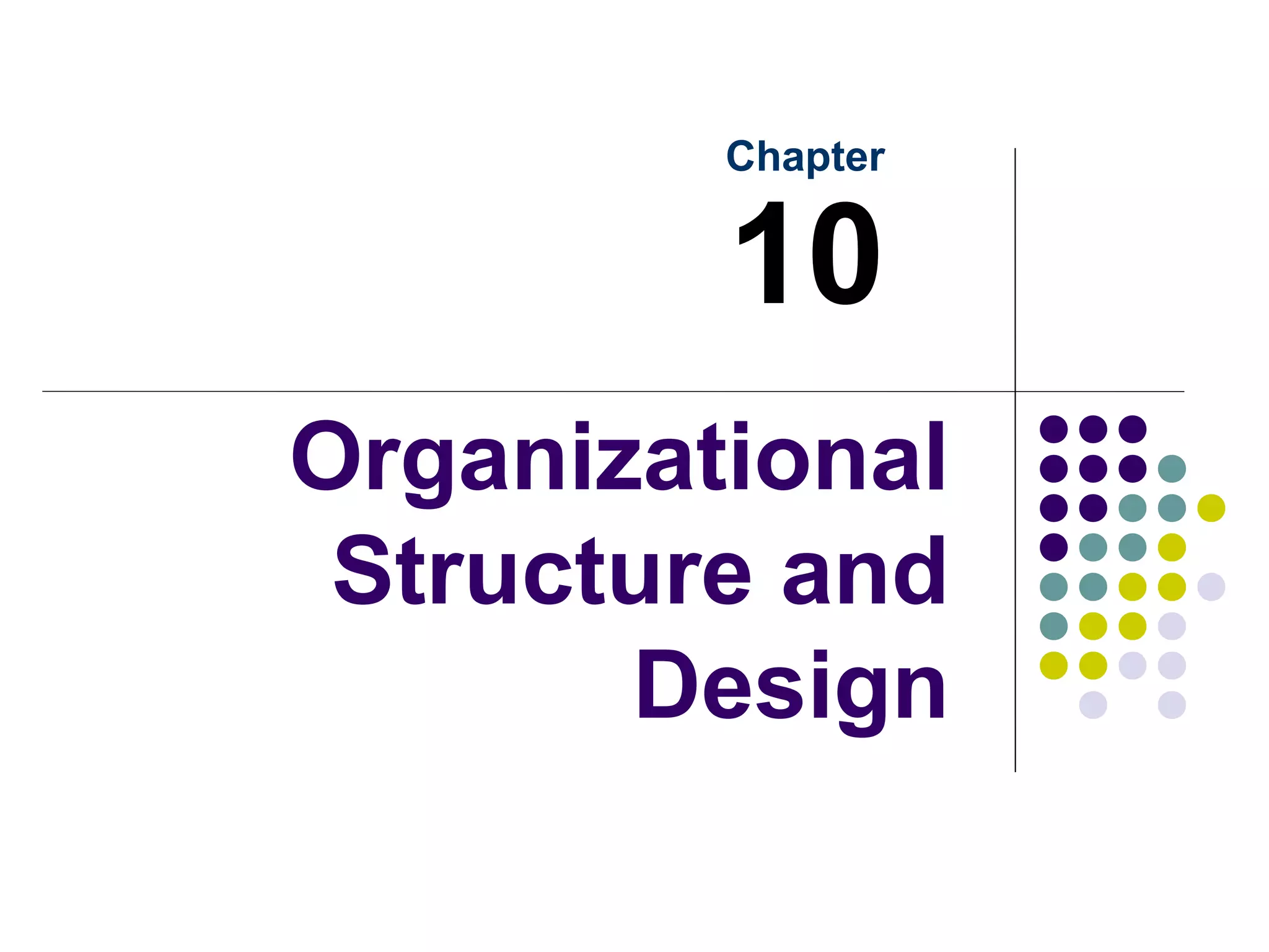 Organizational structure and design | PPT