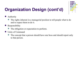 Organizational structure and design | PPT