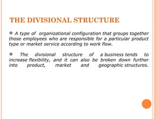 Organizational structure and design and types | PPT