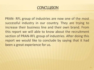 Organizational structure and design of Pran-RFL group | PPTX