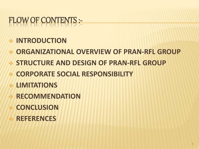 Organizational structure and design of Pran-RFL group | PPTX | Large ...