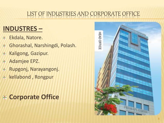 Organizational structure and design of Pran-RFL group | PPTX | Large ...