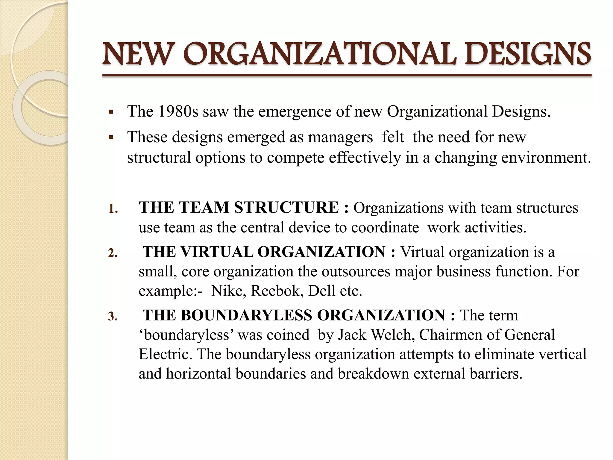Organizational structure and its environment | PPTX
