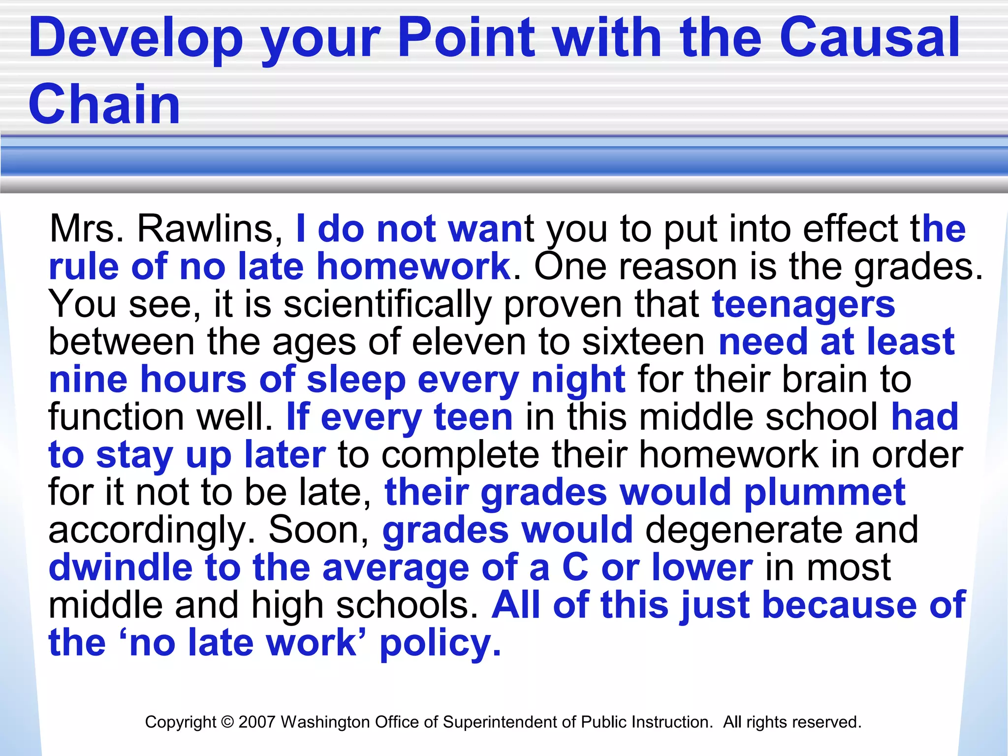 Organizational structure – causal chain | PPT
